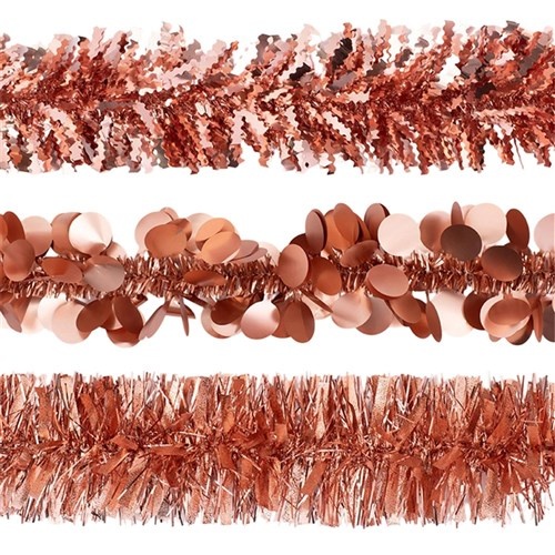 Tinsel 2m - Rose Gold